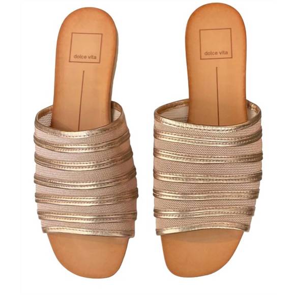Dolce Vita | Shoes | New Dolce Vita Katlee Slide In Rose Gold | Poshmark